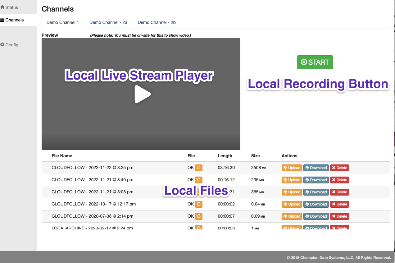 Local Recordings And How To Use Them – CHAMP | Help